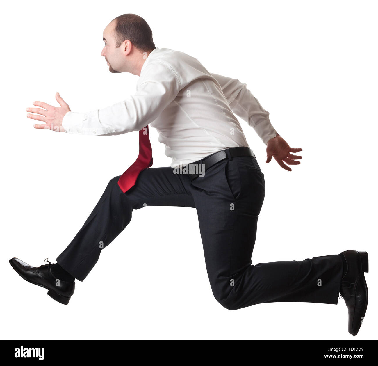 Isolated man jumping hi-res stock photography and images - Alamy