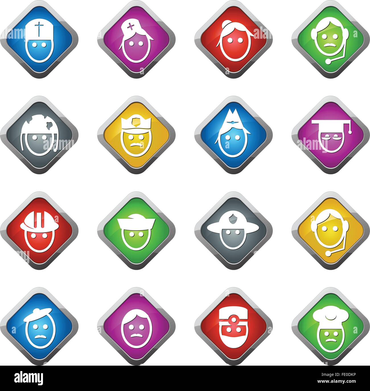 Occupation icons Stock Vector Images - Alamy