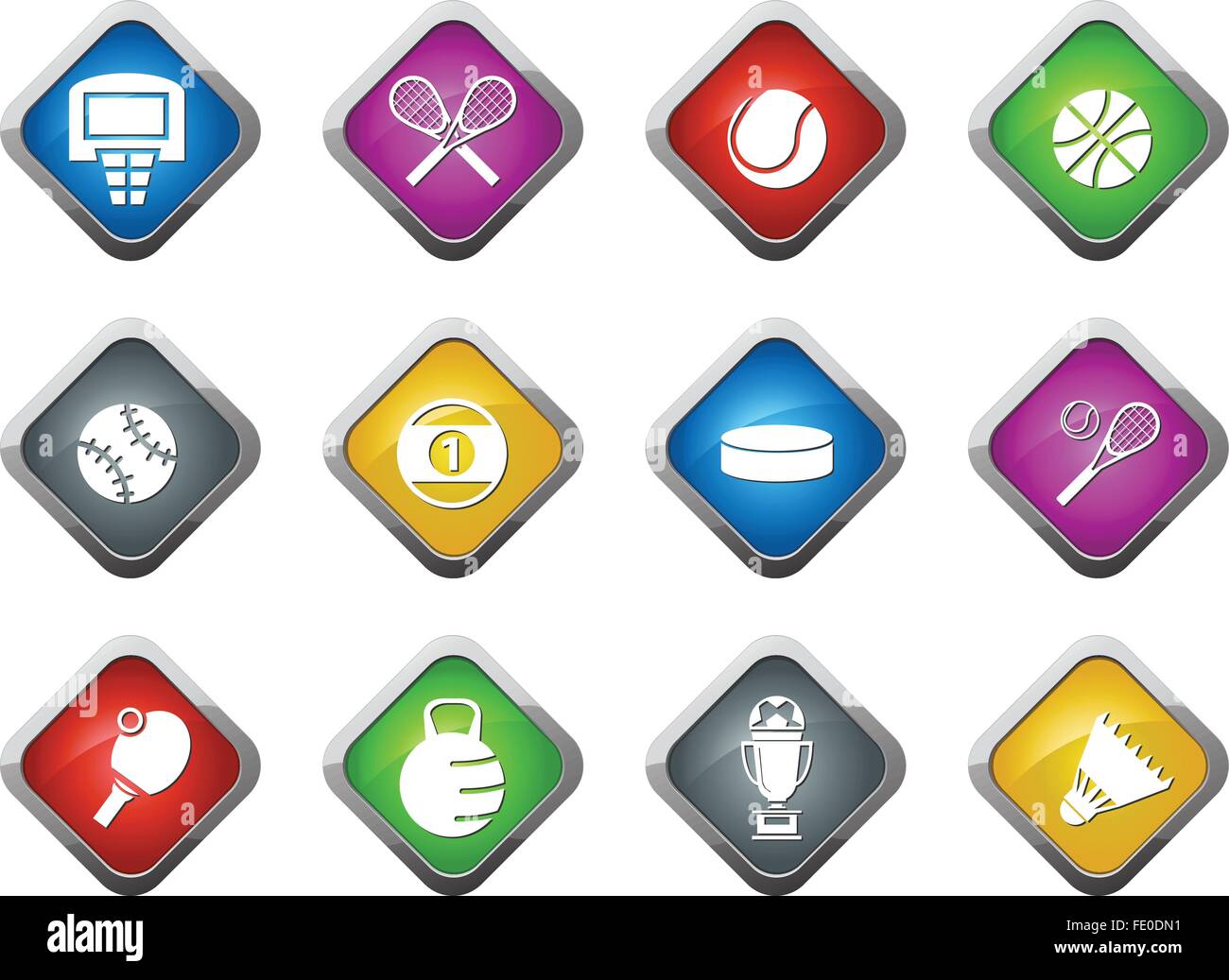 Sports Balls icons set Stock Vector Image & Art - Alamy