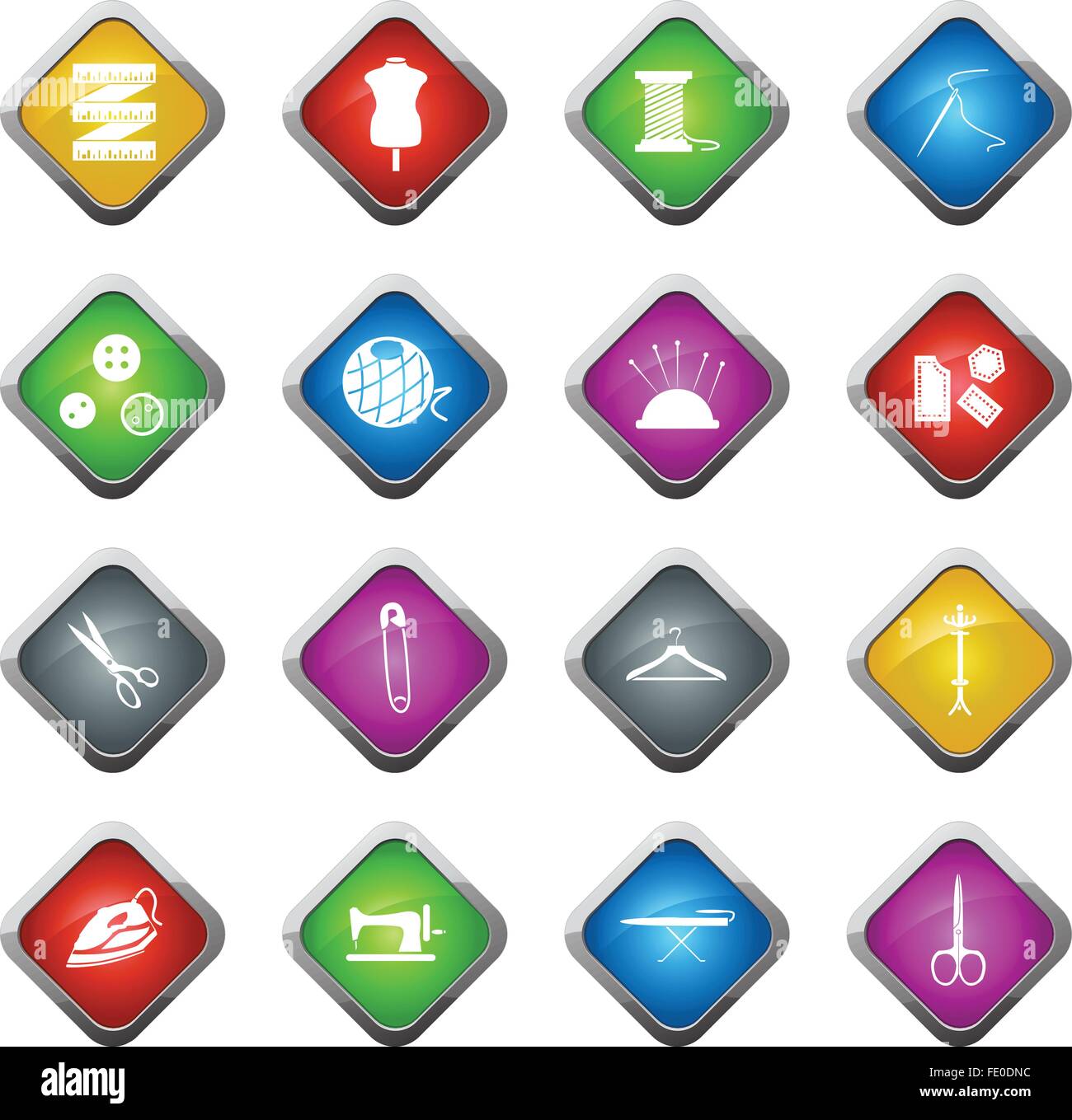 Tailoring scissors measuring tape Stock Vector Images - Alamy