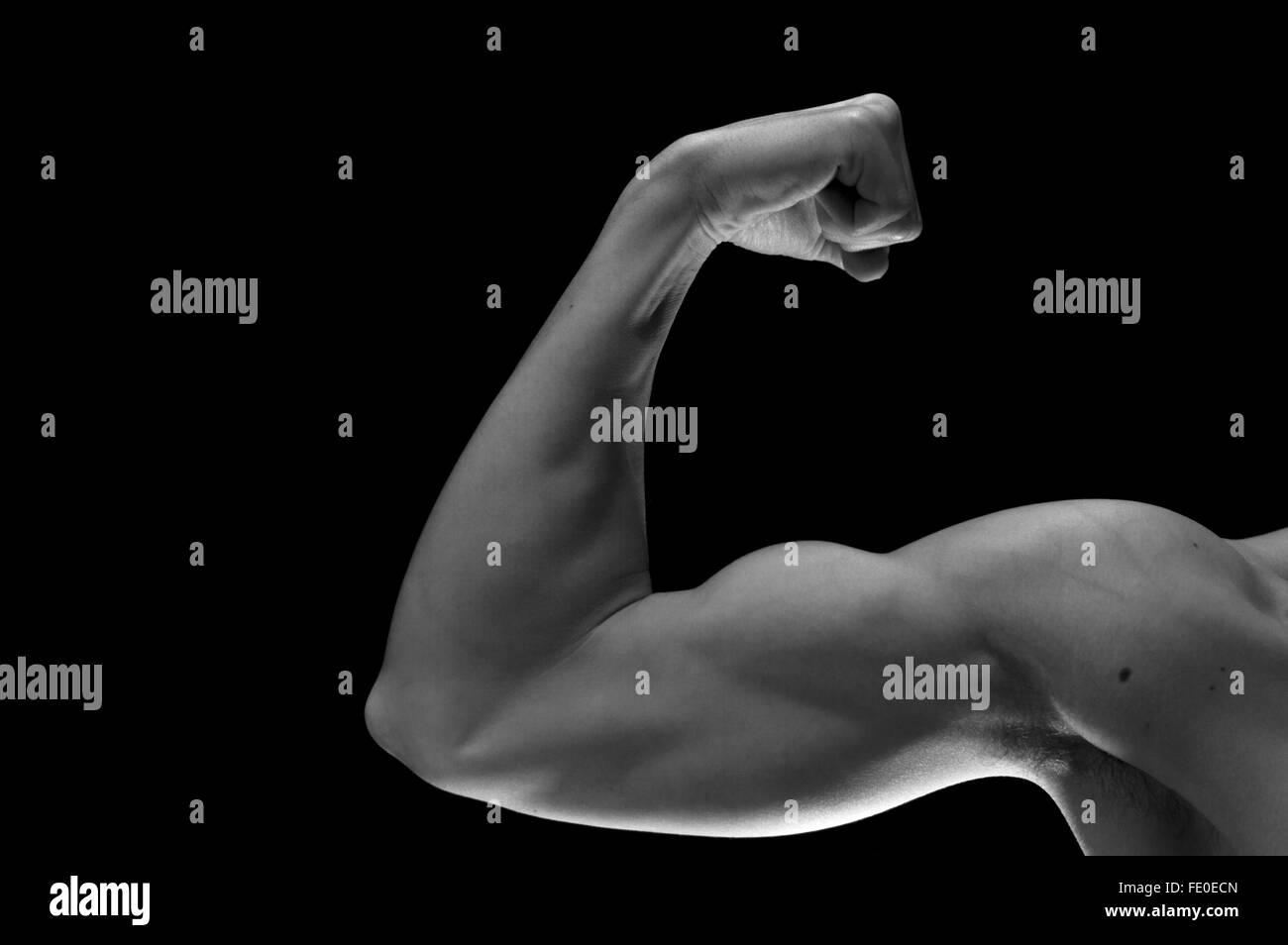 Front View of fitness arm Stock Photo - Alamy