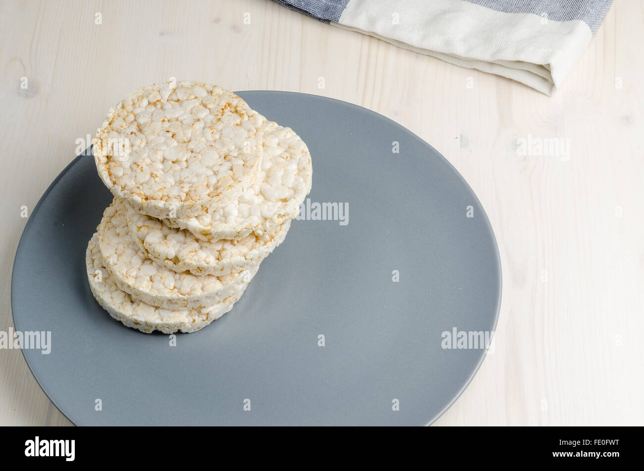 rice cake, puffed rice on table Stock Photo - Alamy