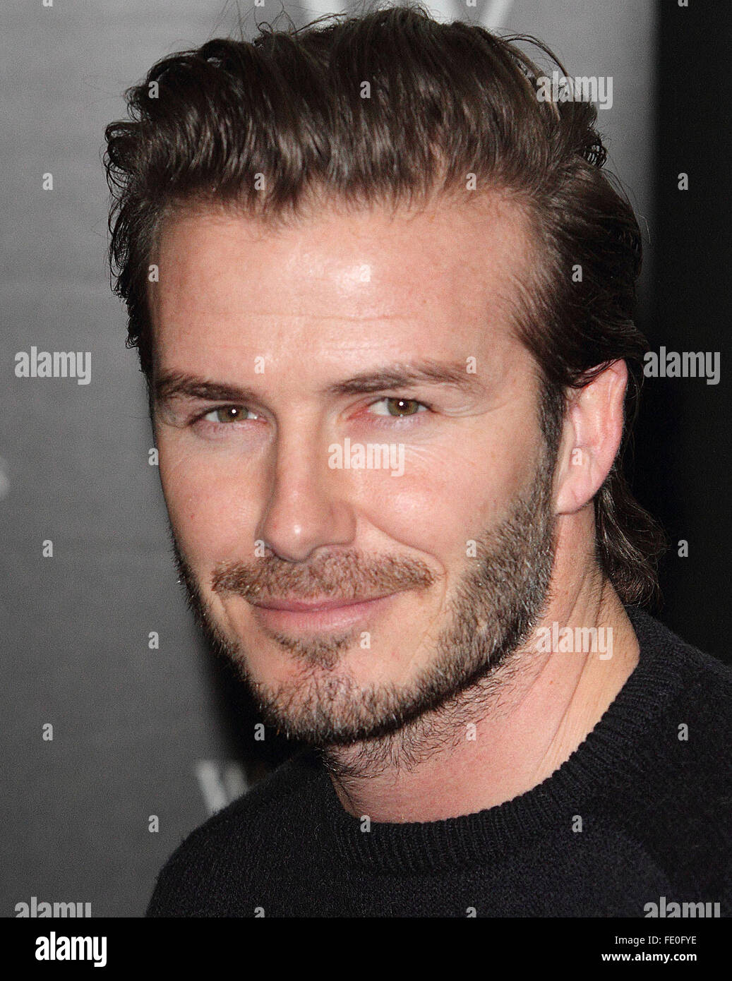 London, UK. 191213. David Beckhem meets fans and signs copies of his ...