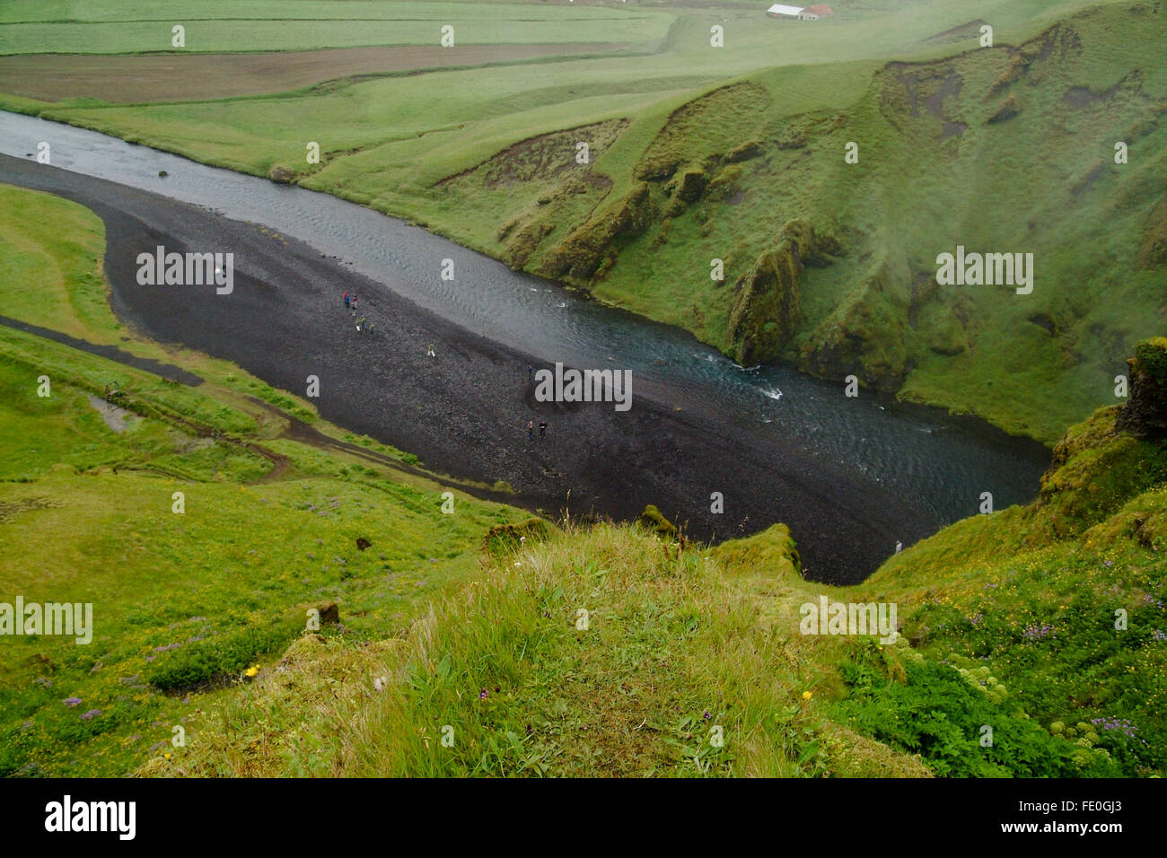 Iceland lake colorful shot taken during the summer season Stock Photo ...