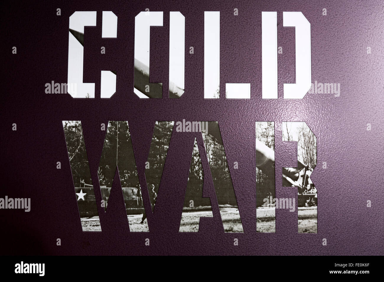 Entrance sign to the defunct Soviet Nuclear Missile Base, now Cold War ...