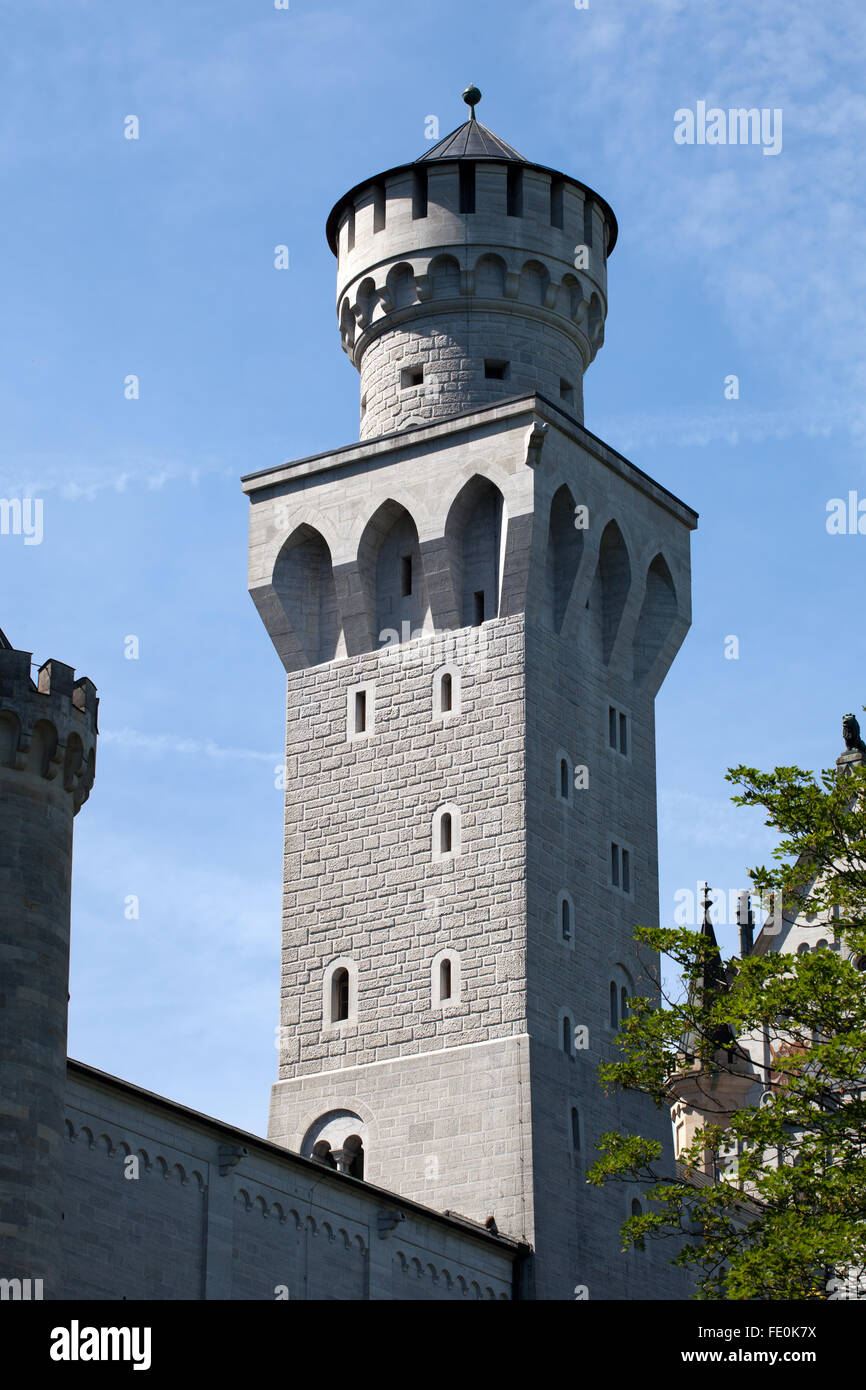 Neuschwanstein Castle Column Stock Photo - Alamy