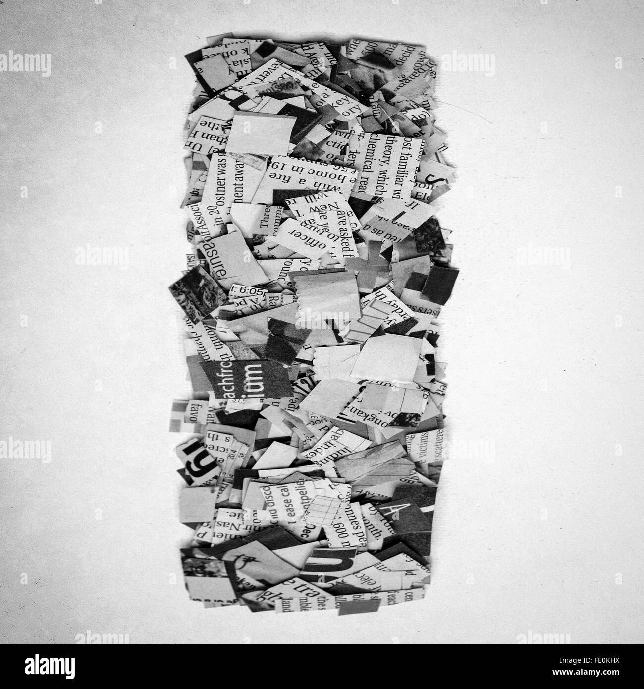 Abc letters made newspaper letters hi-res stock photography and images ...