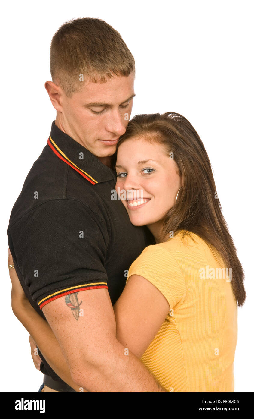 Young Couple Happy Together Stock Photo - Alamy