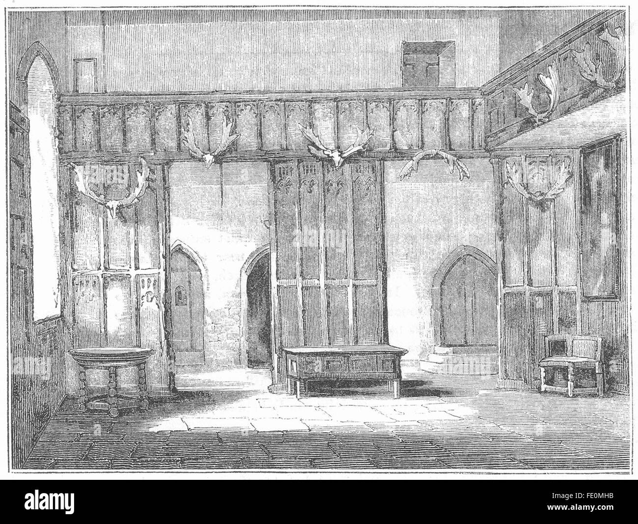 Interior of haddon hall hi-res stock photography and images - Alamy