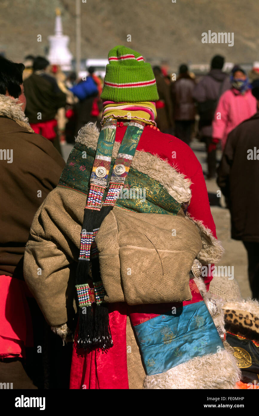 China, Tibet, Gansu province, Xiahé, Labrang monastery, Tibetan New ...