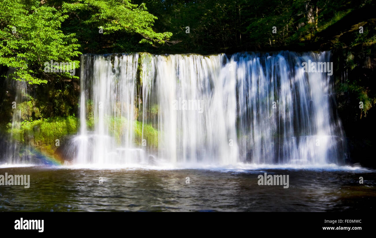 Upper Ddwli Falls, Brecon Brecons. One of the waterfalls on the Brecon ...