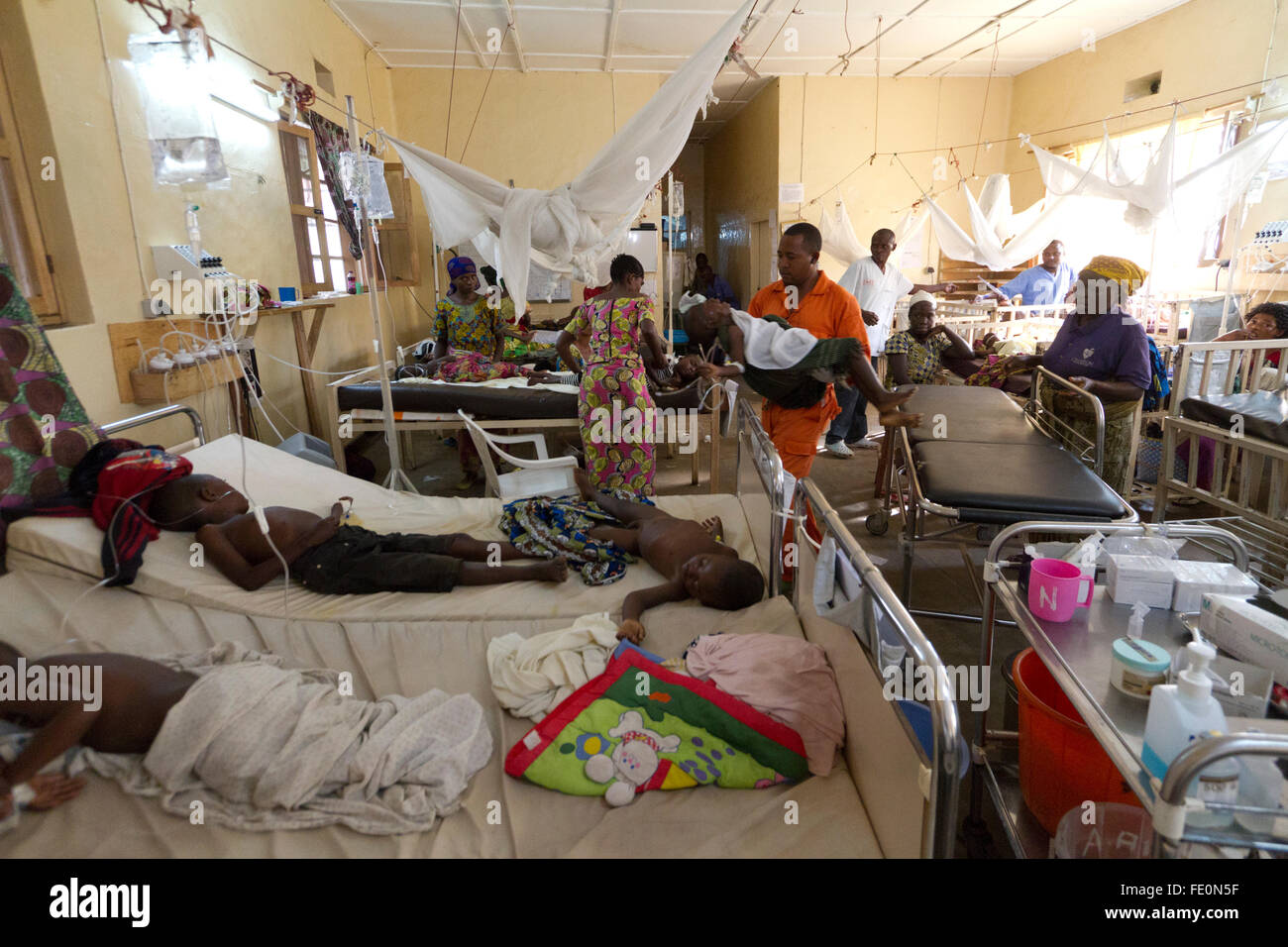 Pediatric care in the MSF hospital ,Rutshuru,North Kiwu ,DRC,Democratic ...