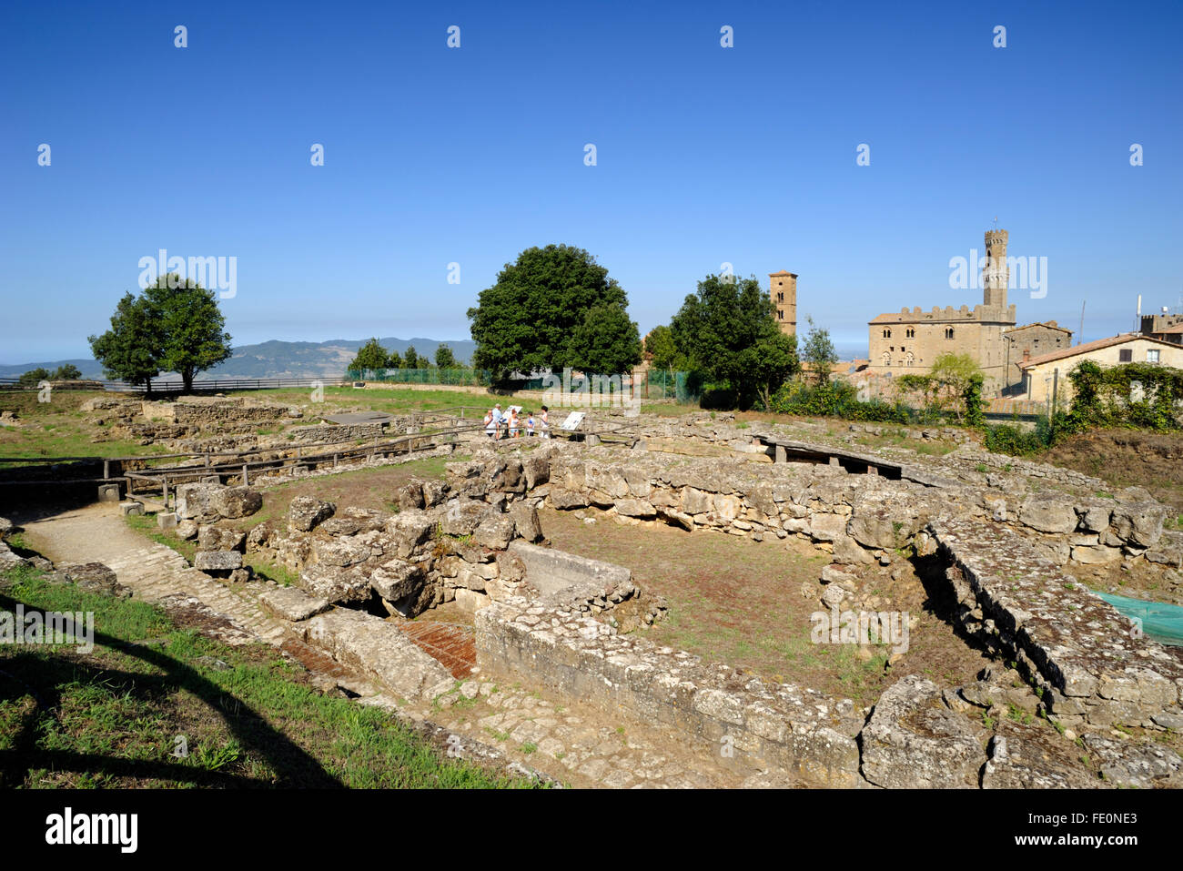 Etruscan acropolis, Volterra, Tuscany, Italy Stock Photo - Alamy