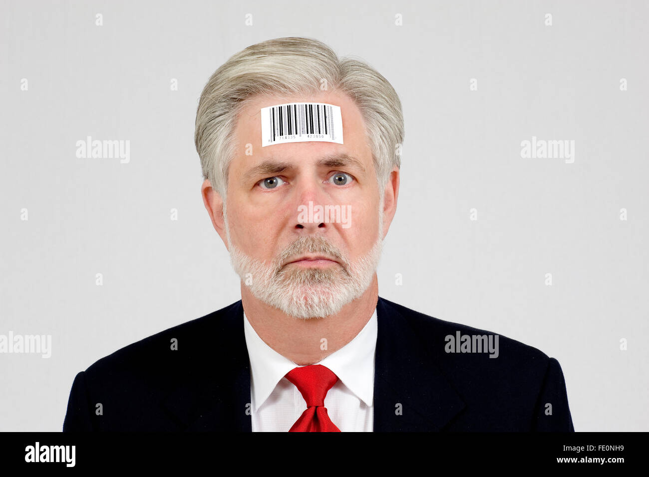 Human Being With Bar Code Stock Photo - Alamy