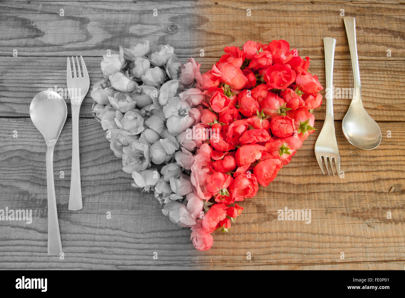 Eating in love Stock Photo - Alamy