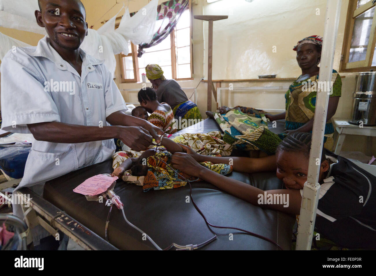 Pediatric care in the MSF hospital ,Rutshuru,North Kiwu ,DRC,Democratic ...
