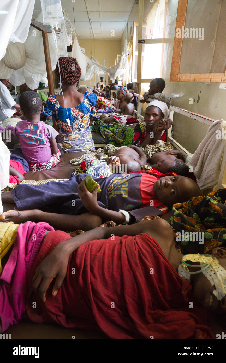 Pediatric care in the MSF hospital ,Rutshuru,North Kiwu ,DRC,Democratic ...