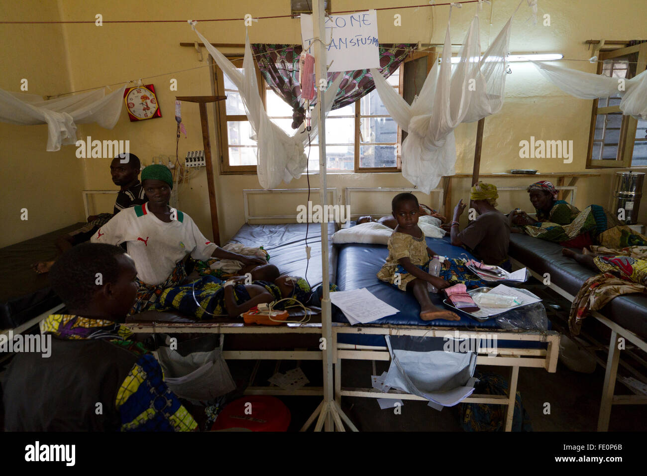 Pediatric care in the MSF hospital ,Rutshuru,North Kiwu ,DRC,Democratic ...