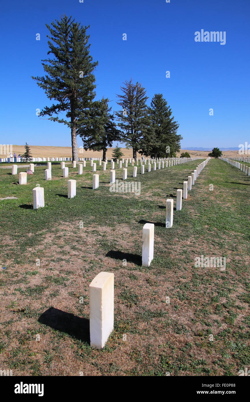 Custer National Cemetery at Little Bighorn Battlefield National ...