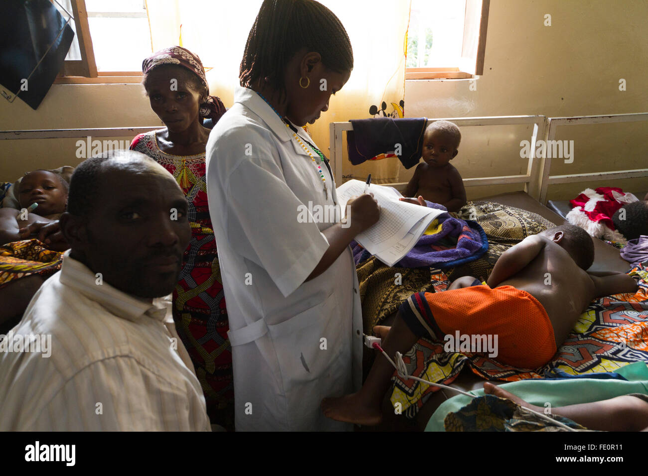 Pediatric care in the MSF hospital ,Rutshuru,North Kiwu ,DRC,Democratic ...