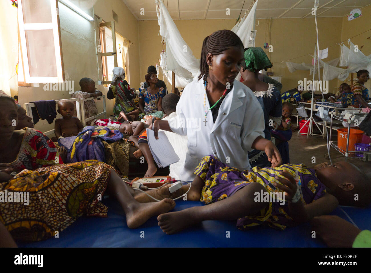 Pediatric care in the MSF hospital ,Rutshuru,North Kiwu ,DRC,Democratic ...