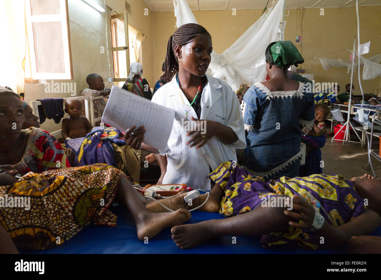 Pediatric care in the MSF hospital ,Rutshuru,North Kiwu ,DRC,Democratic ...