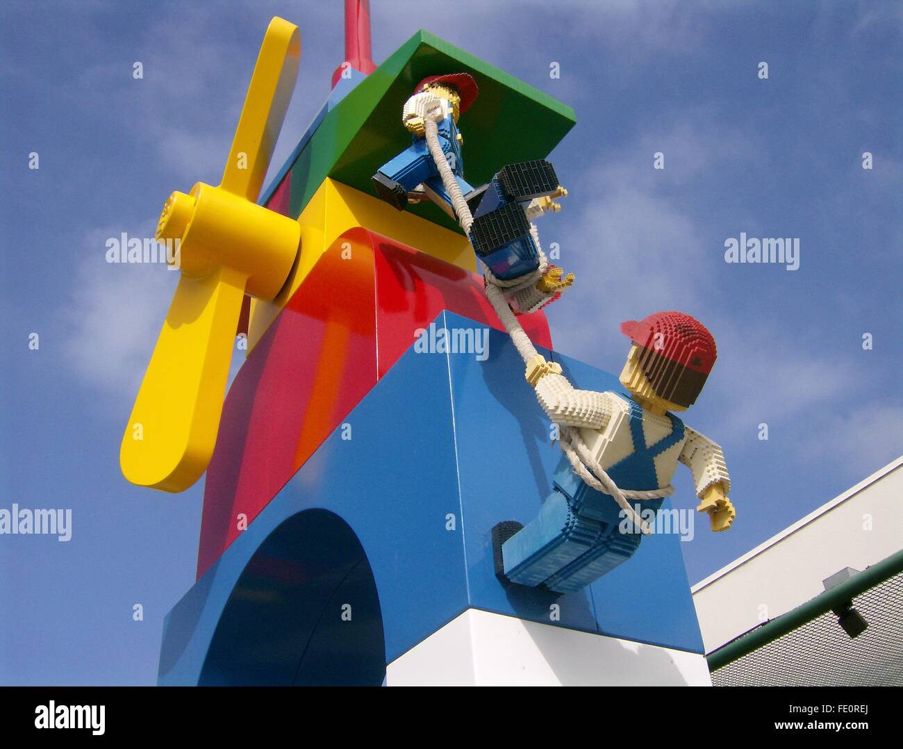 Climbing the legos Stock Photo - Alamy
