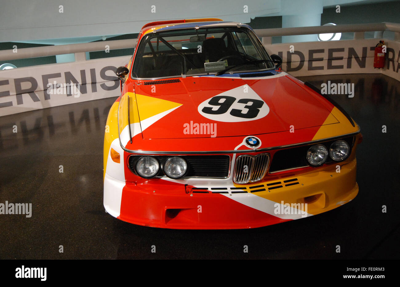 BMW classic sport car on display on BMW main exhibition center of BMW ...