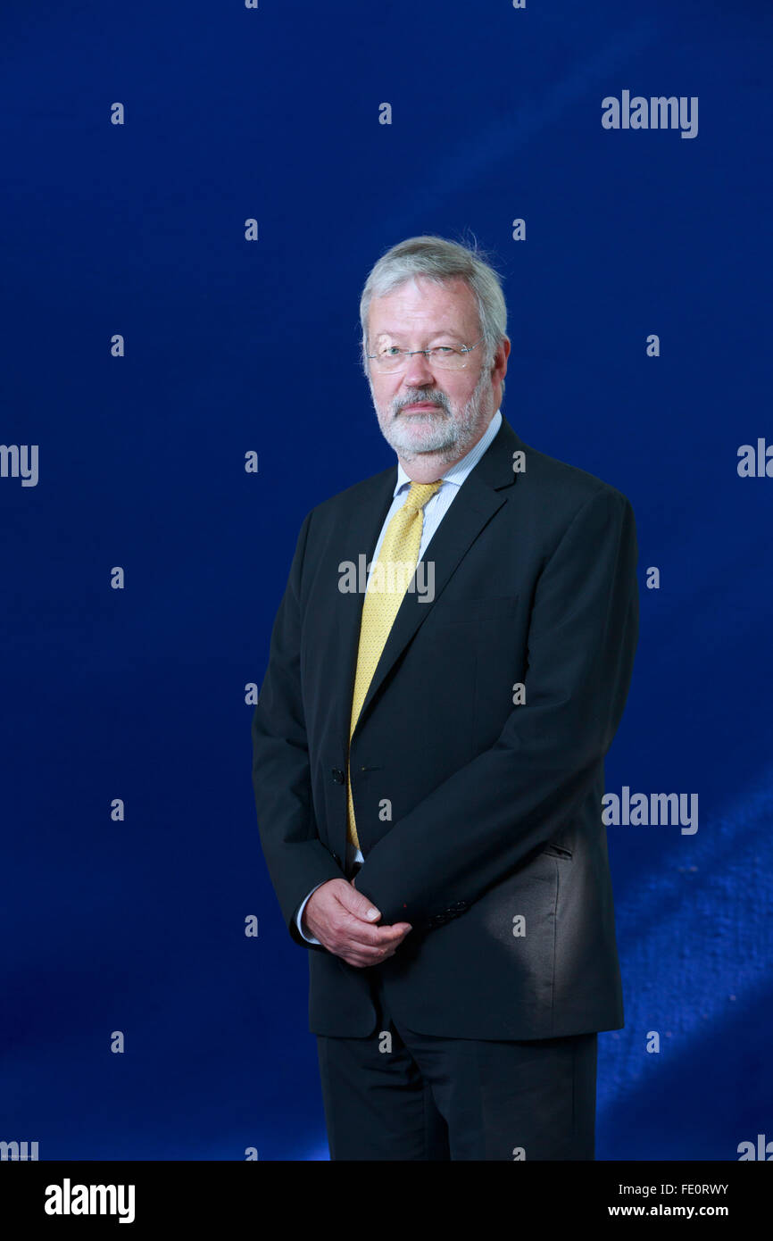 A portrait of Jim Gallagher in the Edinburgh International Book ...