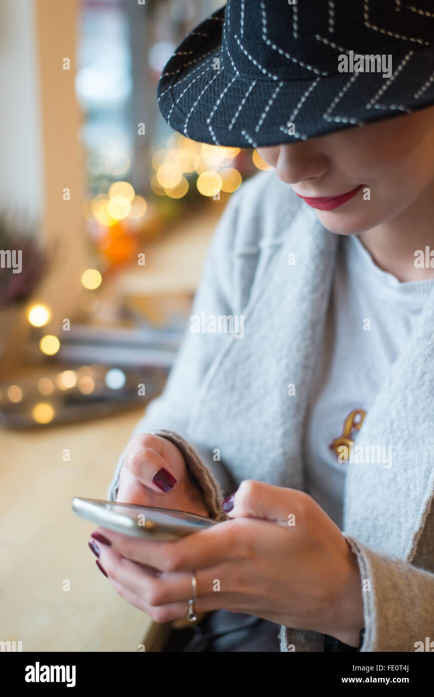 Woman with mobile phone Stock Photo - Alamy