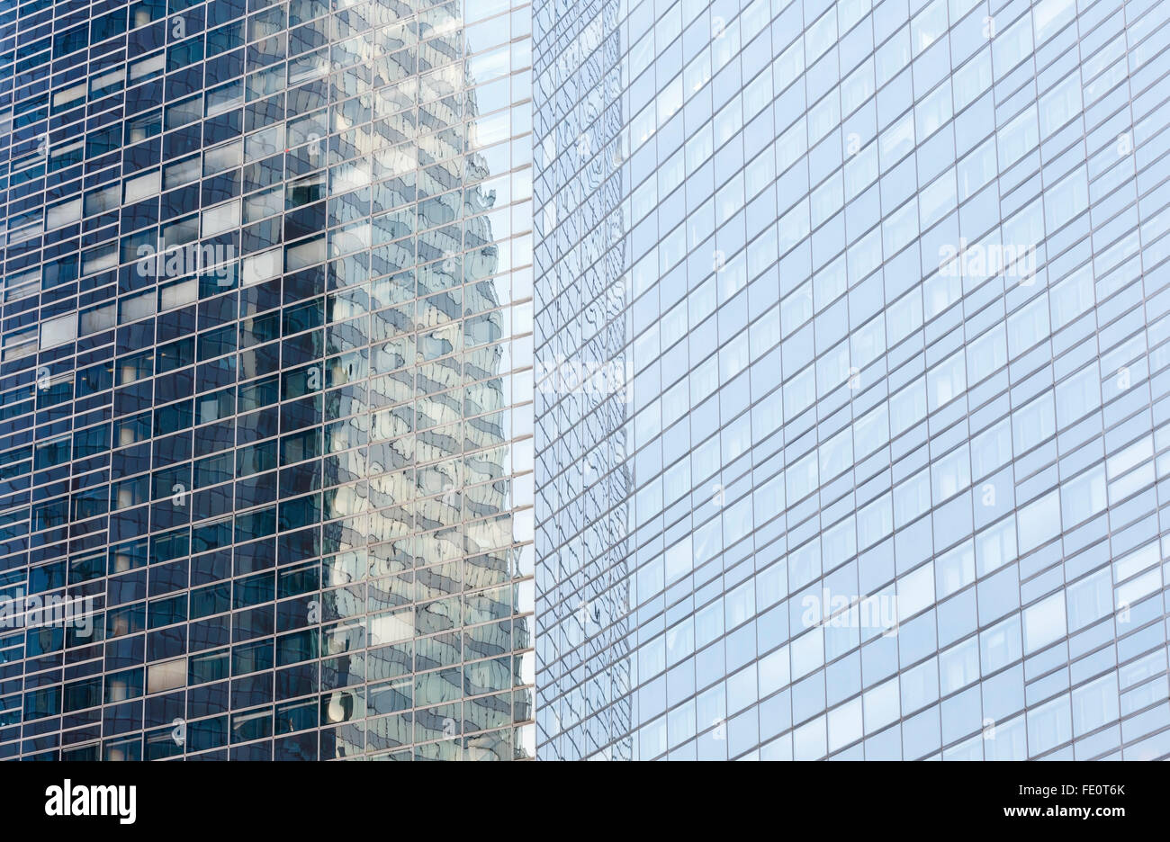 Wall of skyscraper with great number of windows. Architecture ...