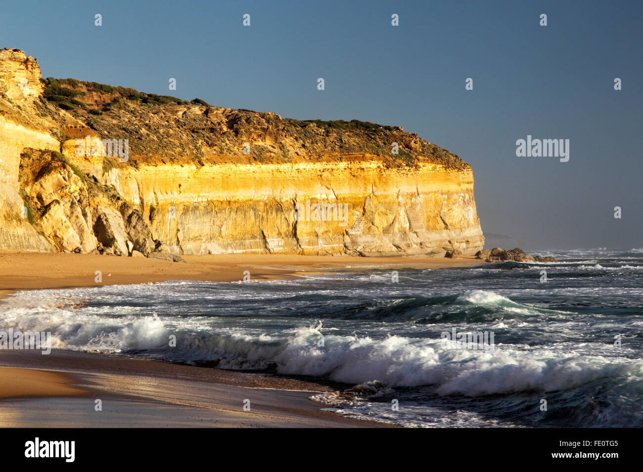 Beach and coast at Gibson Steps near the Twelve Apostles at the Great ...
