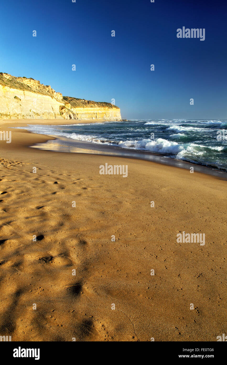 Beach and coast at Gibson Steps near the Twelve Apostles at the Great ...