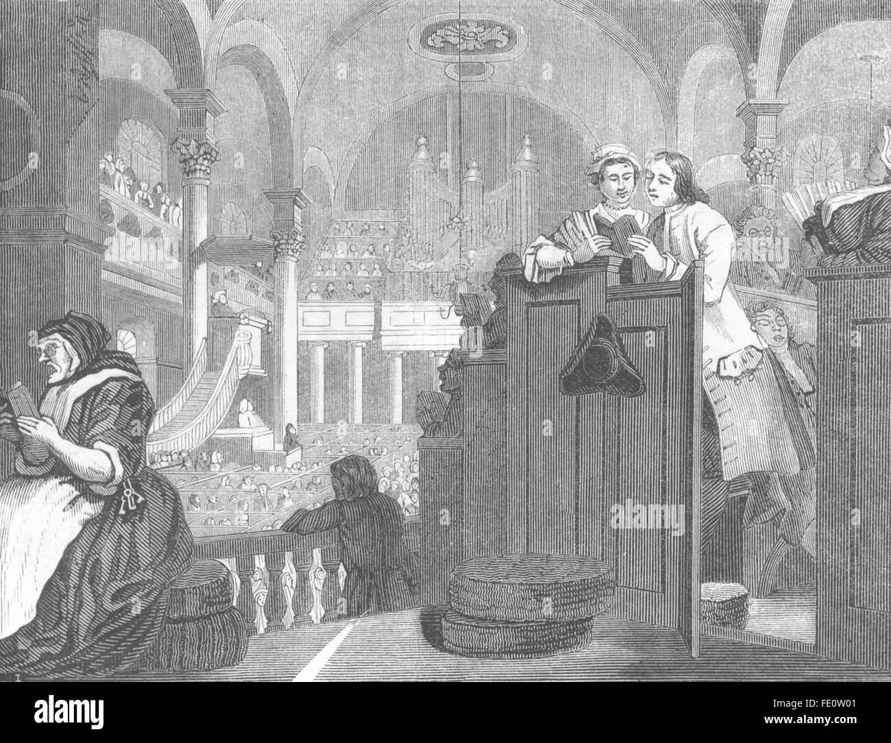 PORTRAITS: Industrious Apprentice, Church, antique print 1845 Stock ...