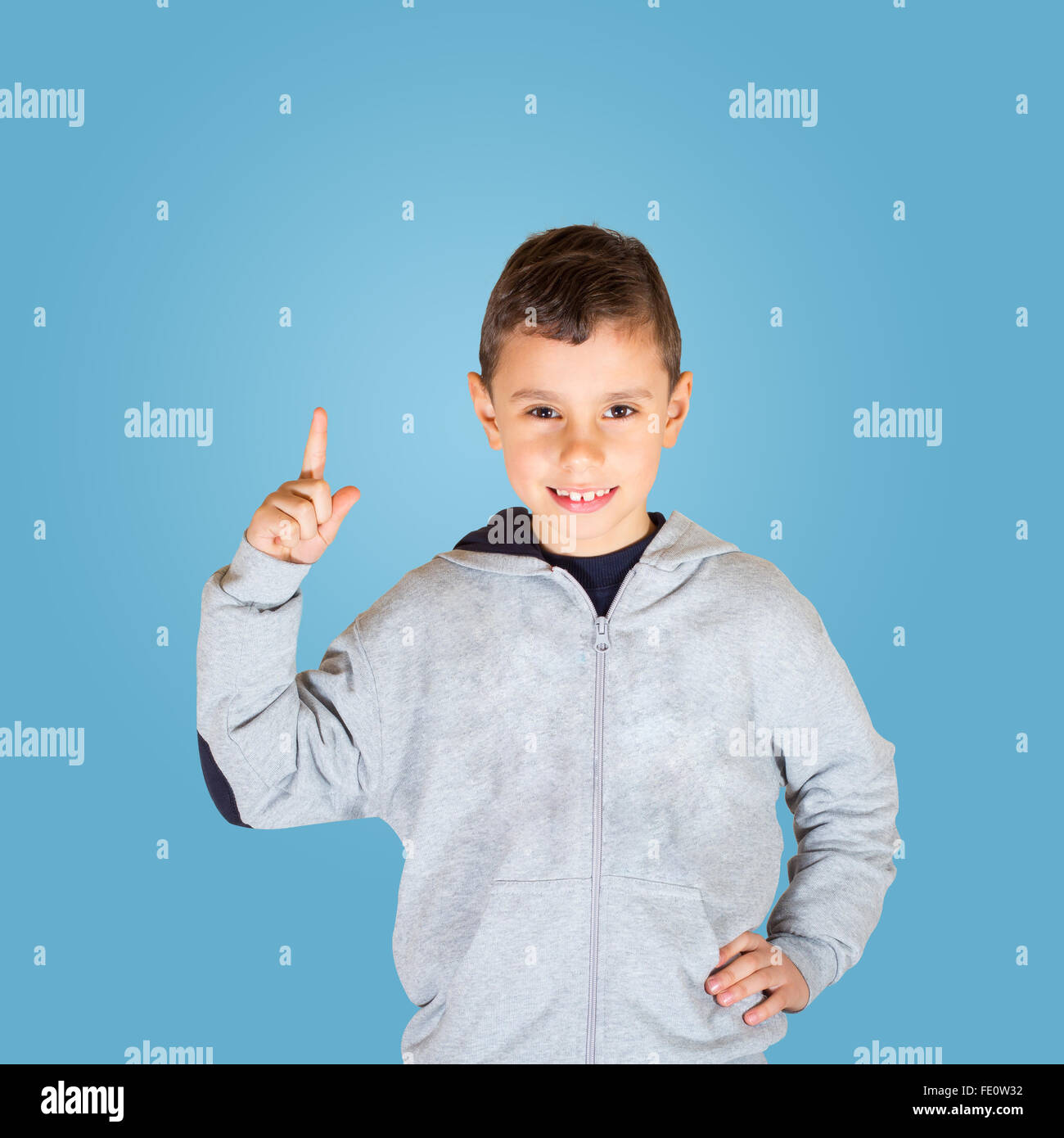 Boy with good idea Stock Photo - Alamy