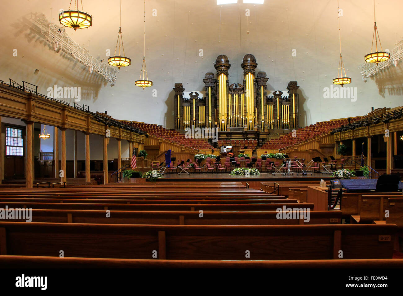Tabernacle organ in Salt Lake City, Utah. It is one of the largest ...