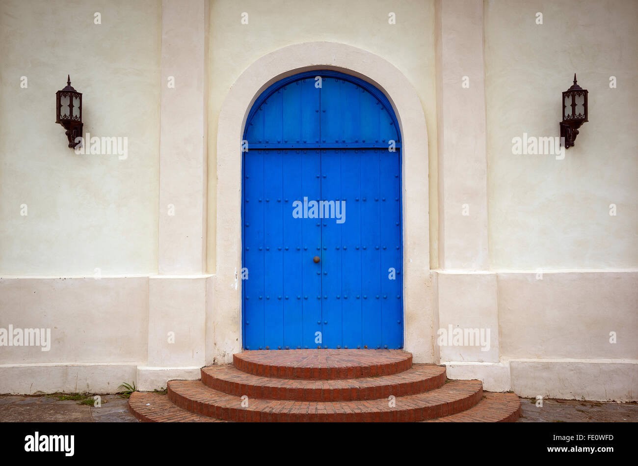 blue church door vinales,cuba Stock Photo - Alamy