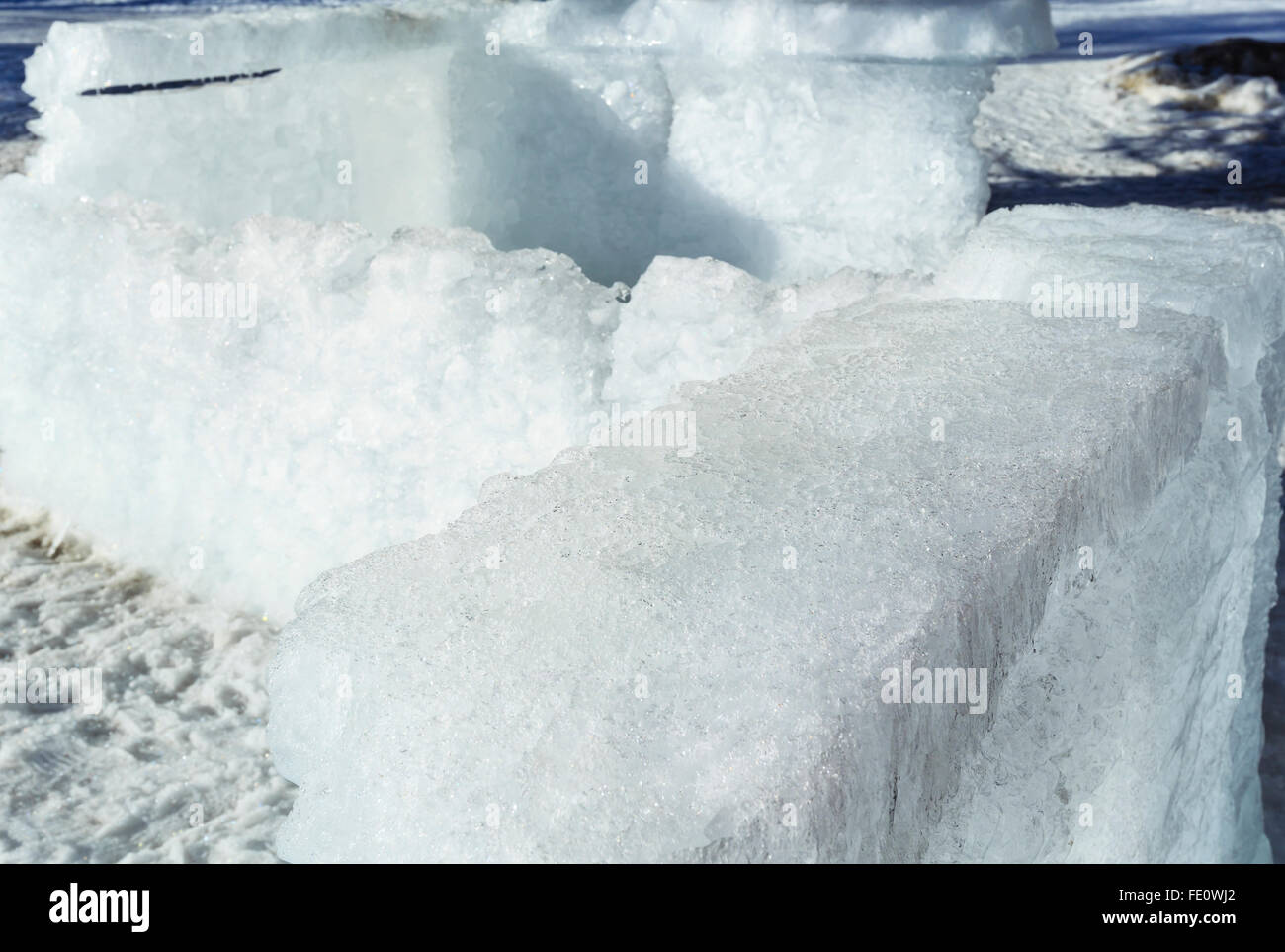 Melting glacial block of ice closeup Stock Photo - Alamy