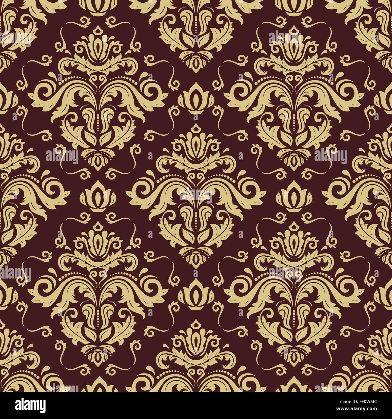 Seamless vector Wallpaper in the Style of Baroque Stock Vector Image ...