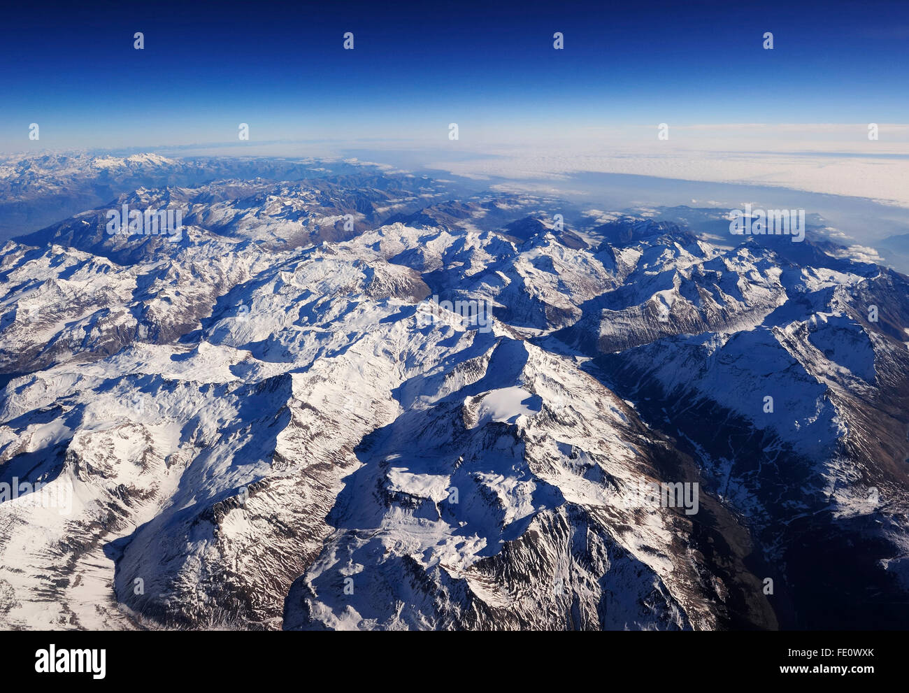French alps aerial hi-res stock photography and images - Alamy
