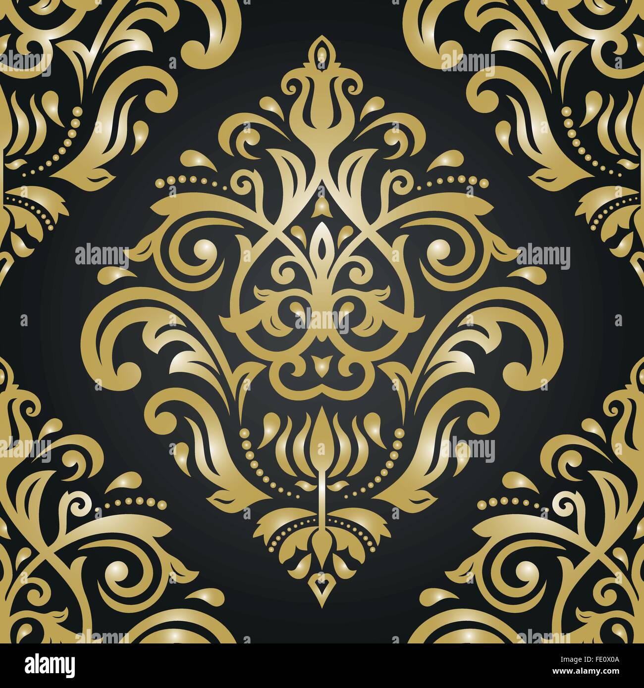 Seamless vector Wallpaper in the Style of Baroque Stock Vector Image & Art - Alamy