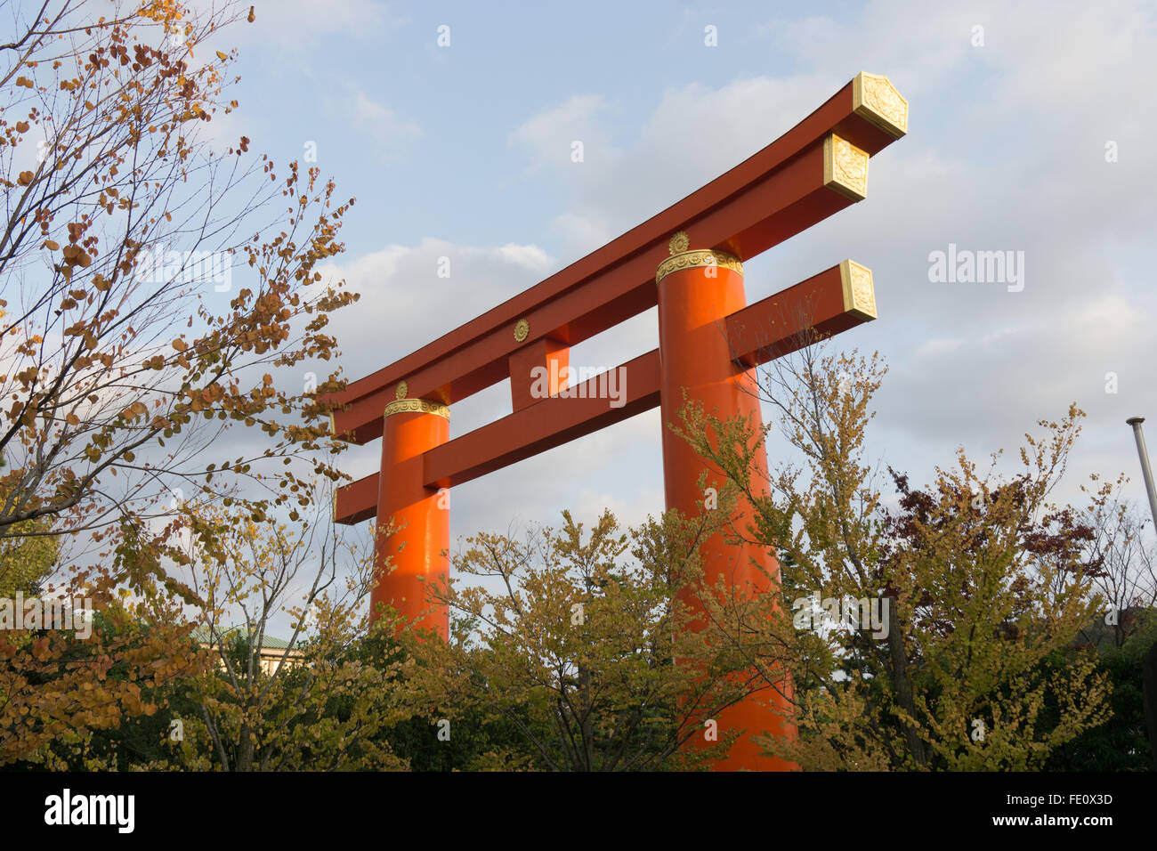 Giant torii in Kyoto Japan Stock Photo - Alamy