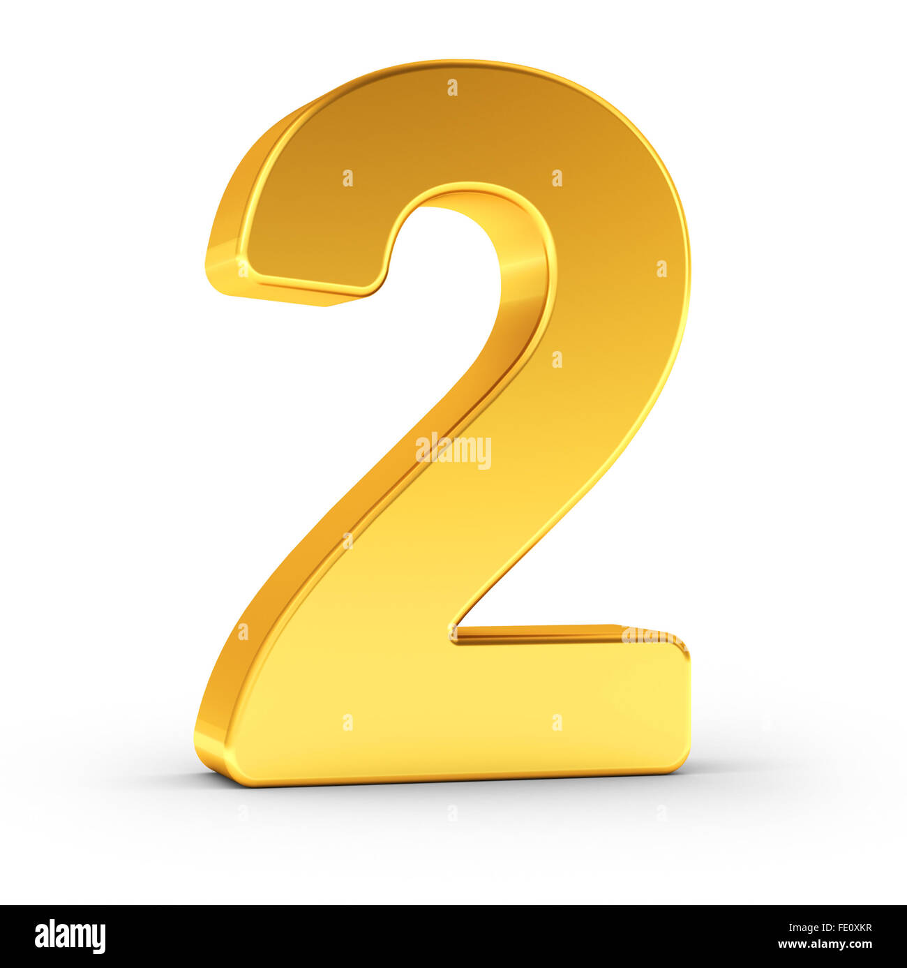 Number 2 golden number 2 hi-res stock photography and images - Alamy
