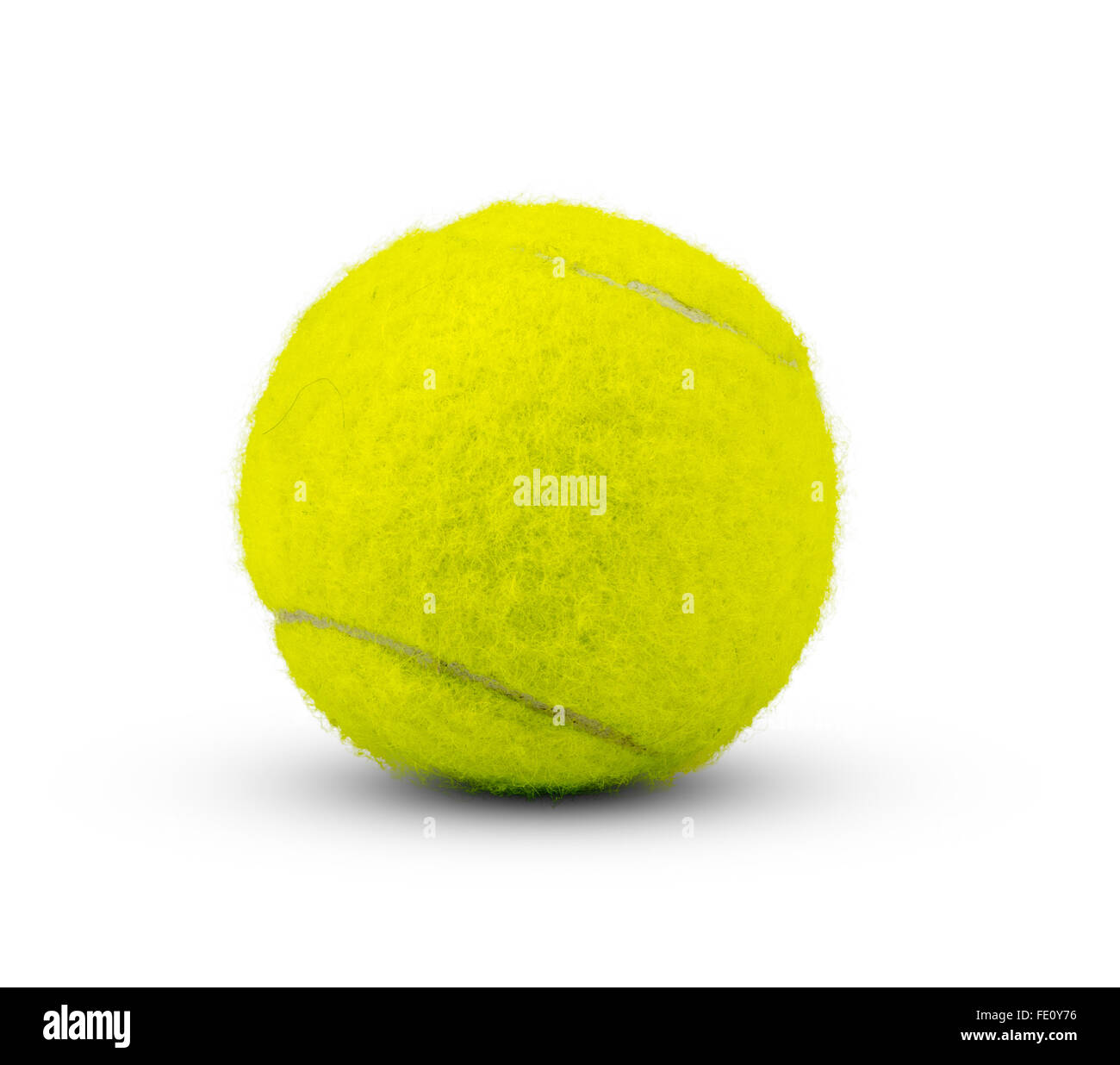 Tennis ball on white Stock Photo - Alamy