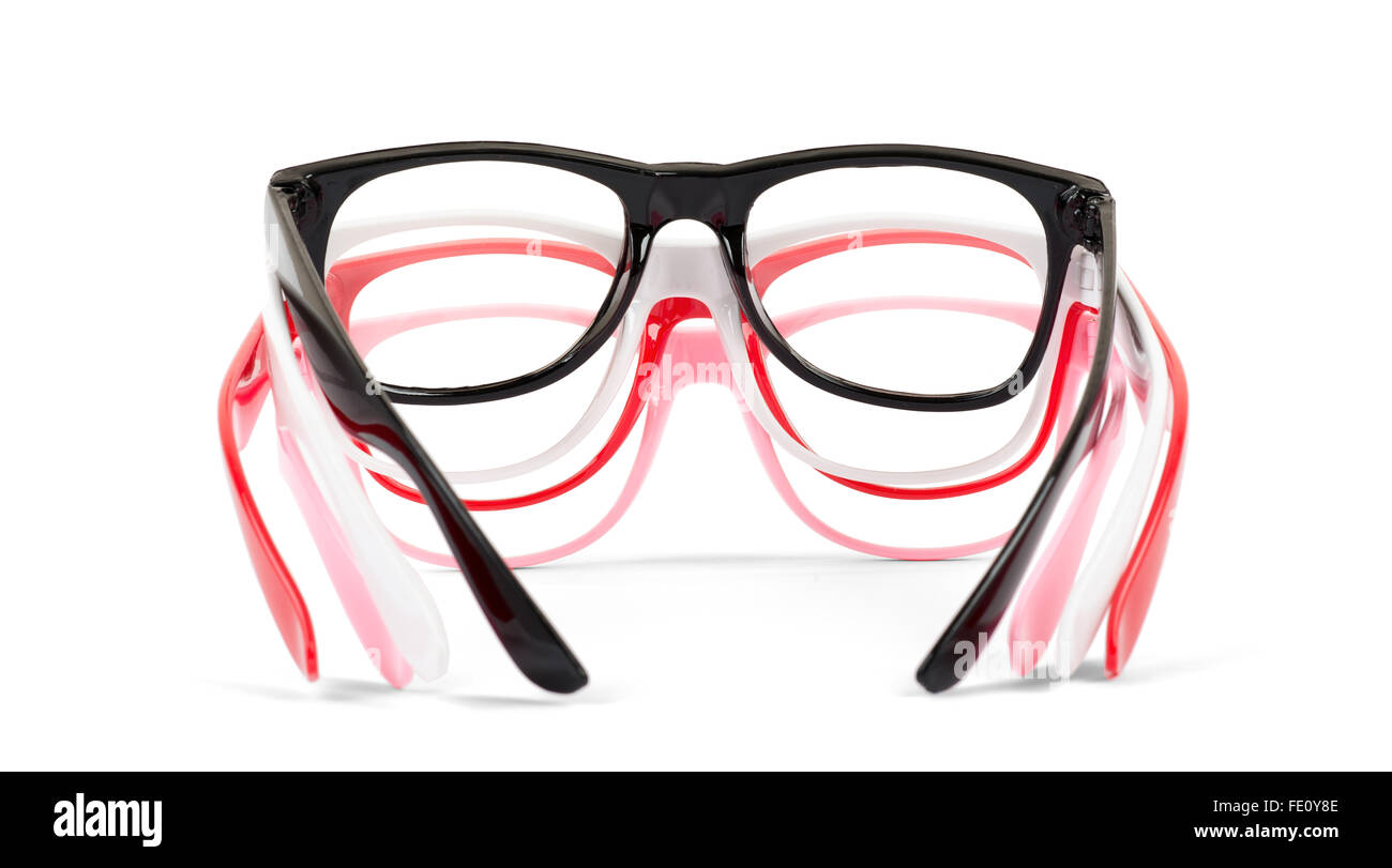 Set of pairs eyeglasses Stock Photo - Alamy