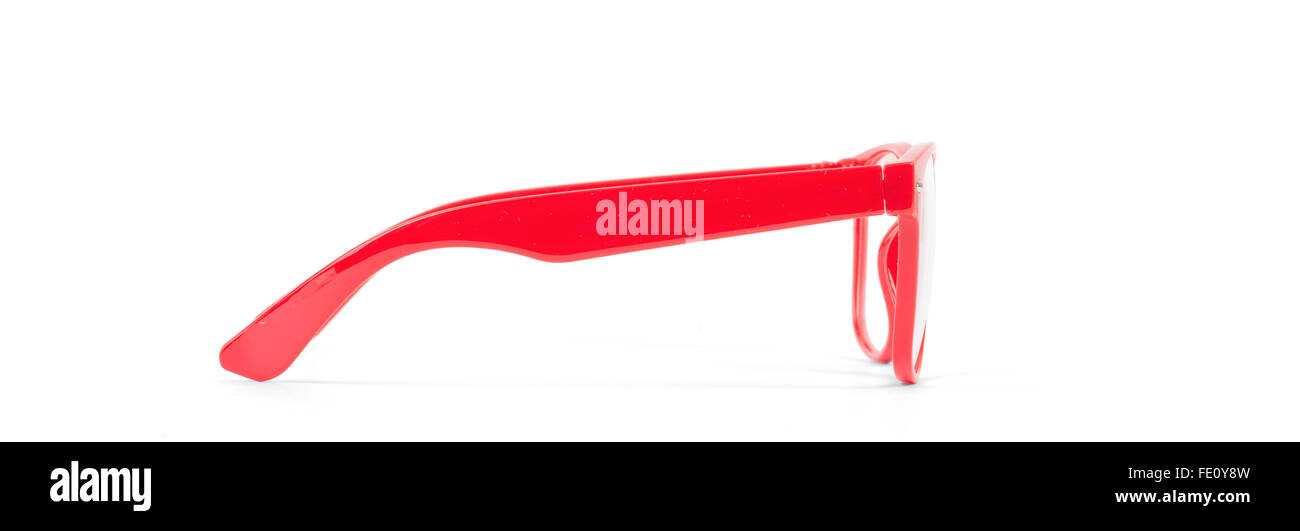 Red frame eyeglasses hi-res stock photography and images - Alamy