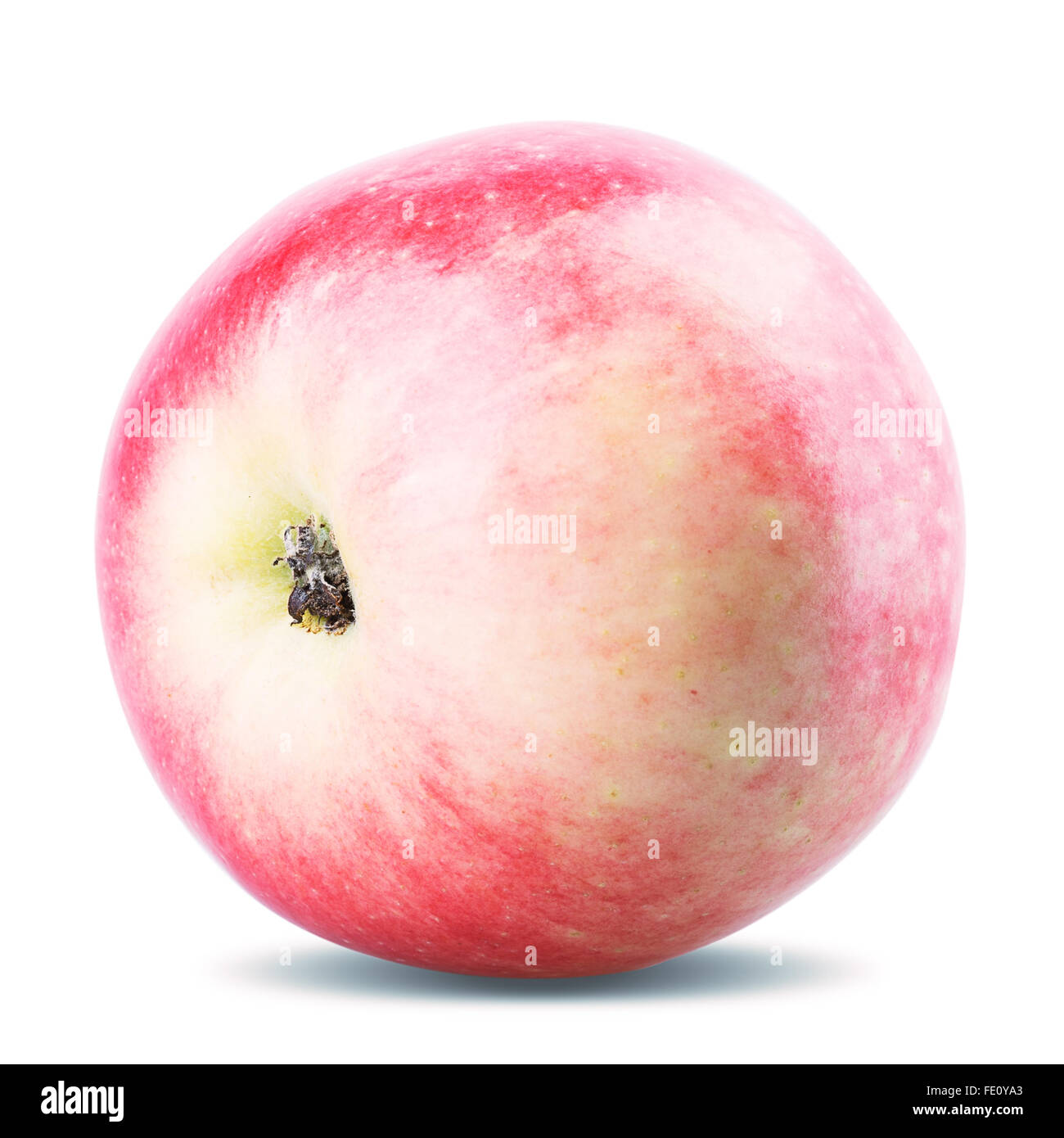 one red apple Isolated on white background Stock Photo - Alamy