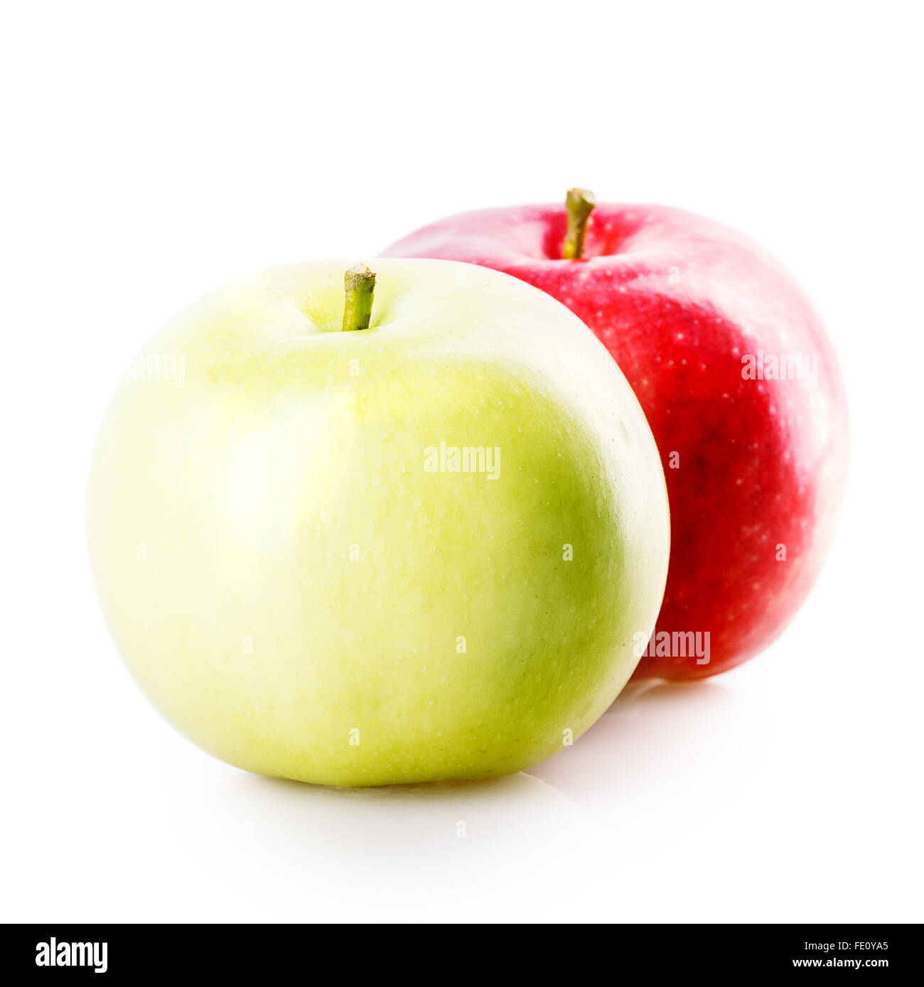 two apples Isolated on white background Stock Photo - Alamy