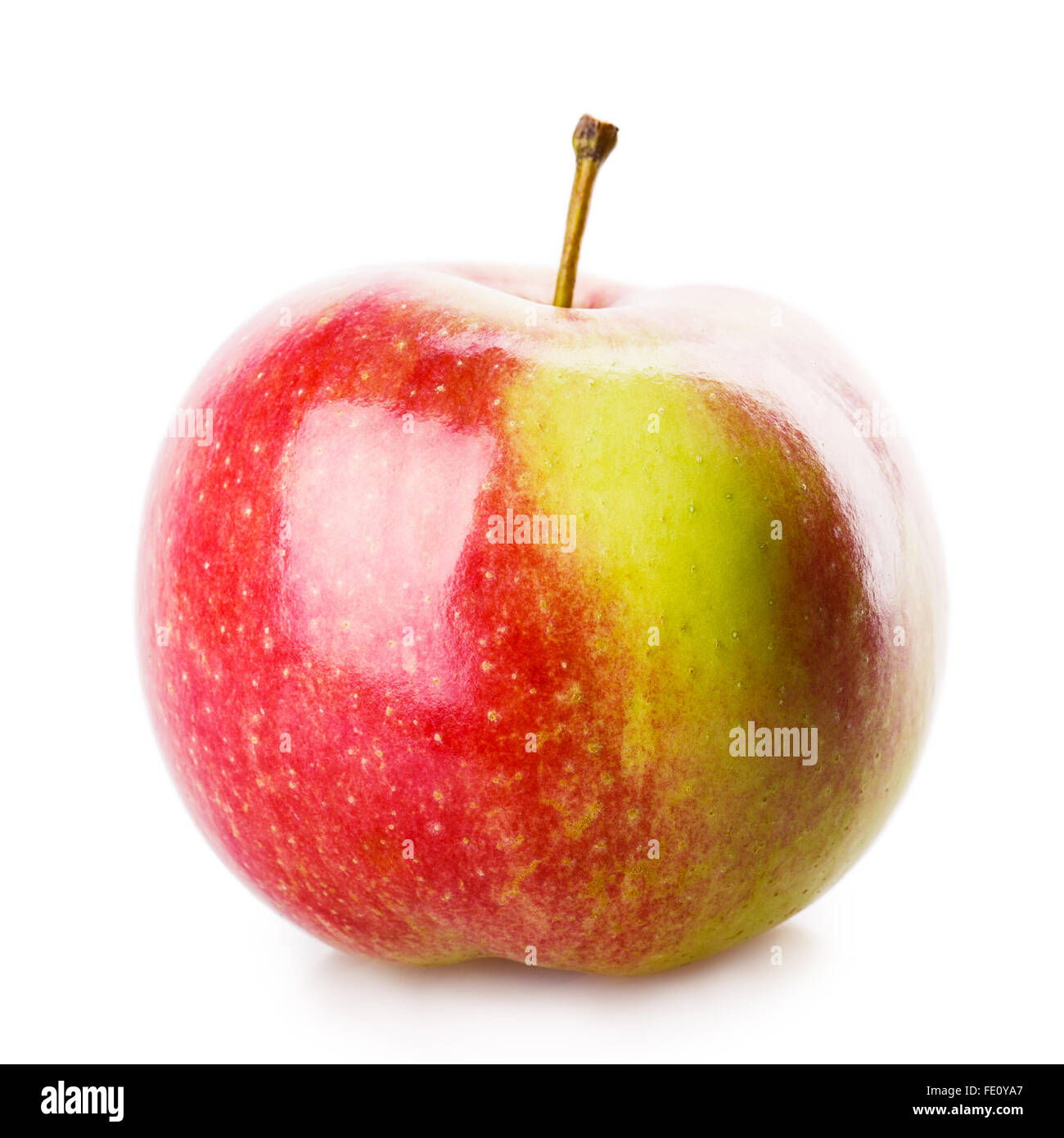 one red apple Isolated on white background Stock Photo - Alamy
