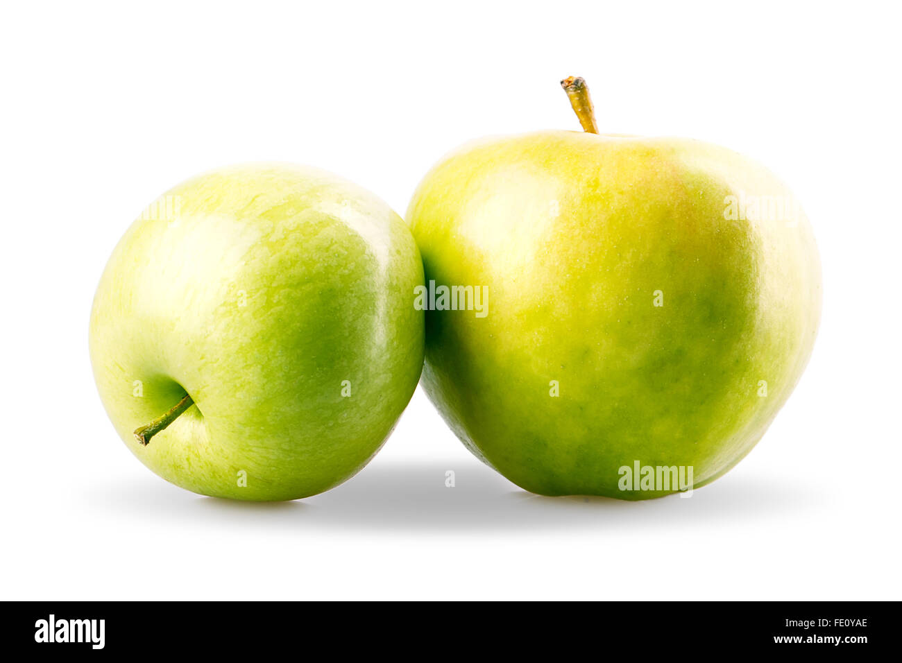 two apples Isolated on white background Stock Photo - Alamy